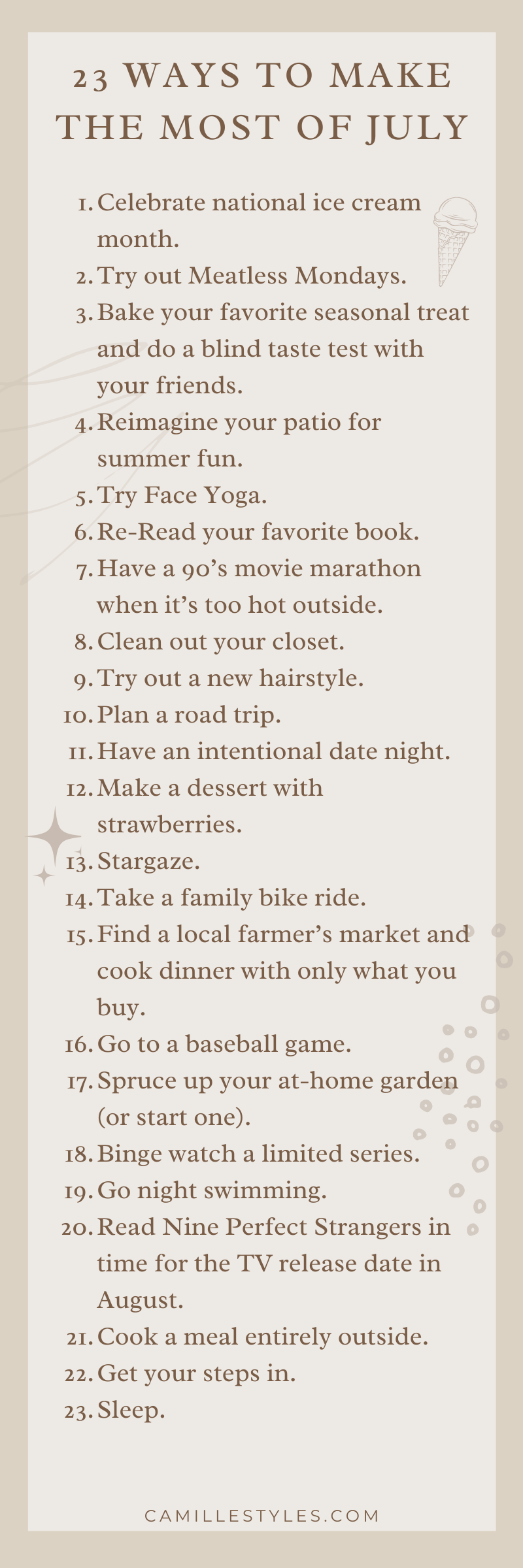 23 Things to Do in July to Make the Most of Summer