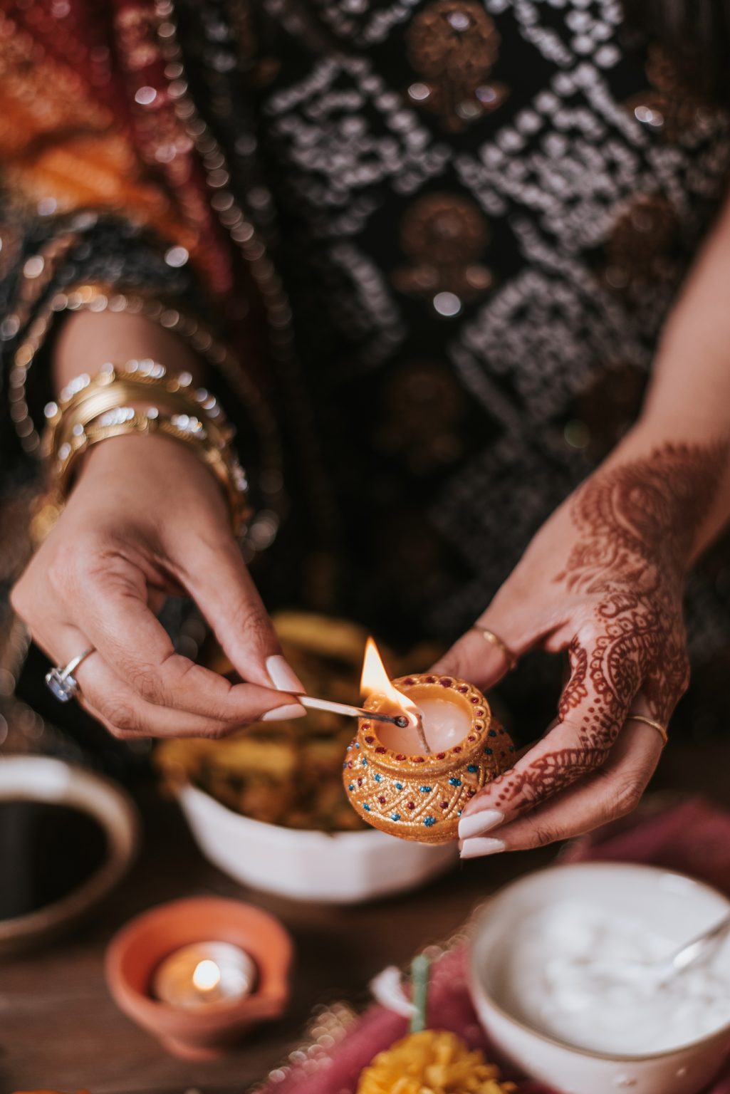 A Diwali Dinner Party in Celebration of Food, Sweets, and Tradition