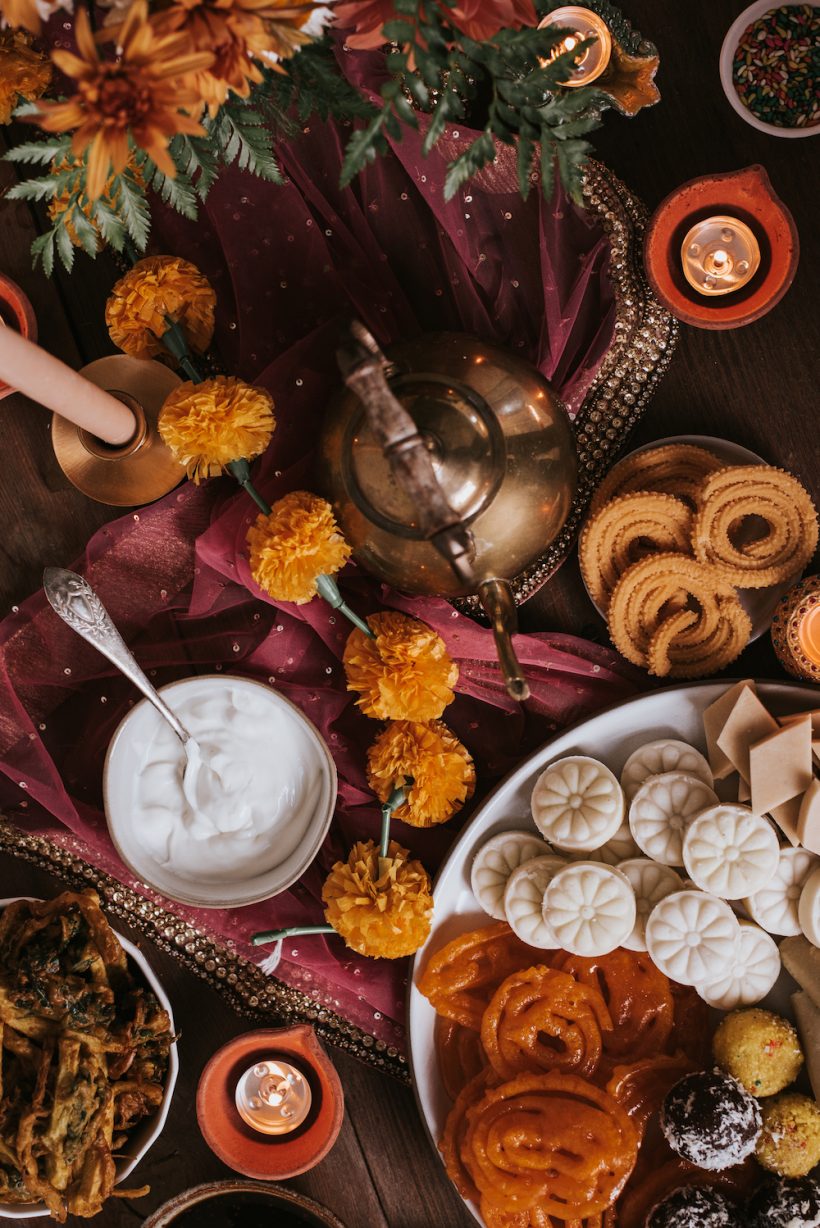 A Diwali Dinner Party in Celebration of Food, Sweets, and Tradition