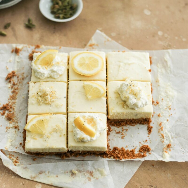 Meet the #1 Best No-Bake Lemon Cardamom Slices Recipe