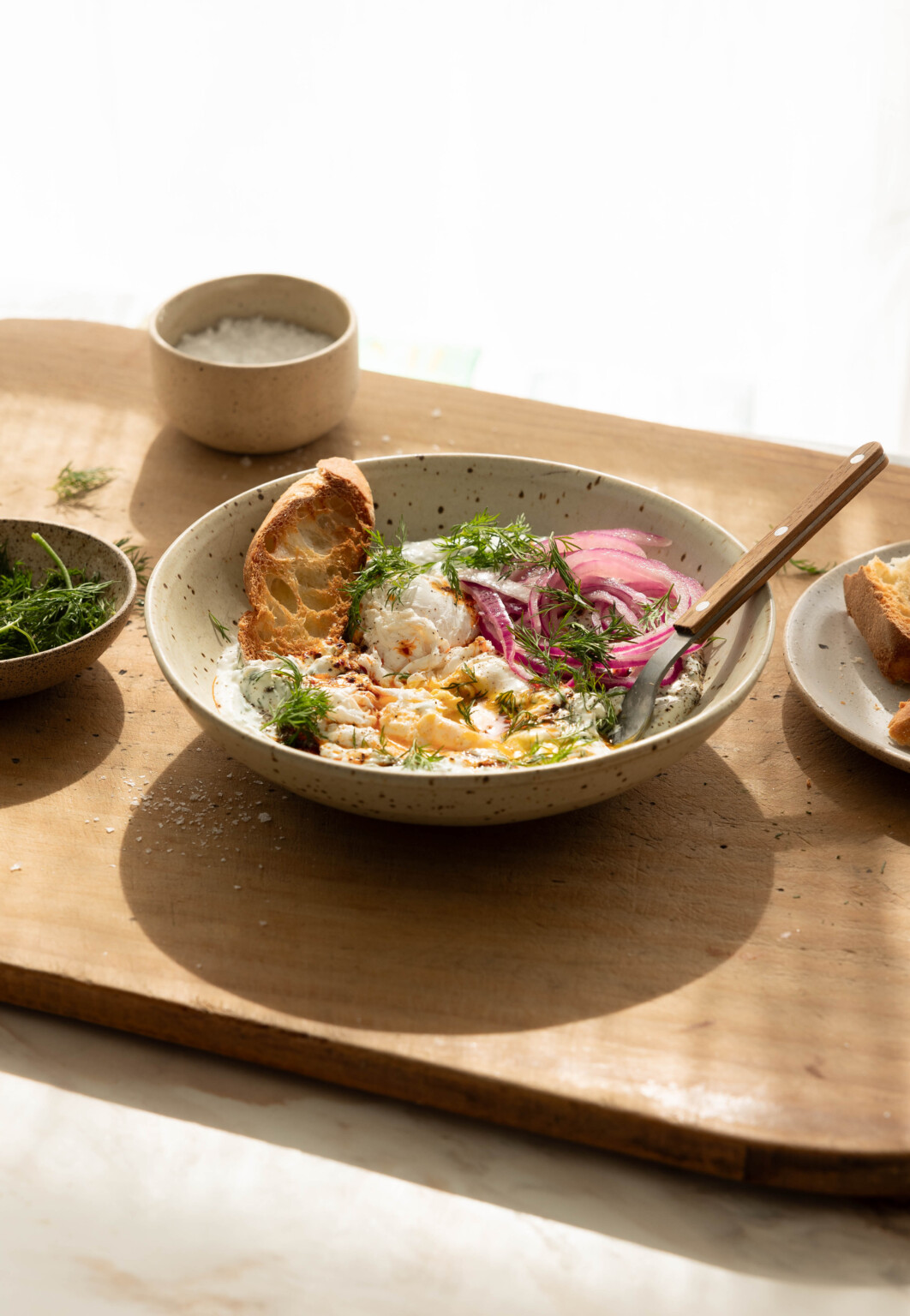 Spicy Turkish Eggs Breakfast Bowl