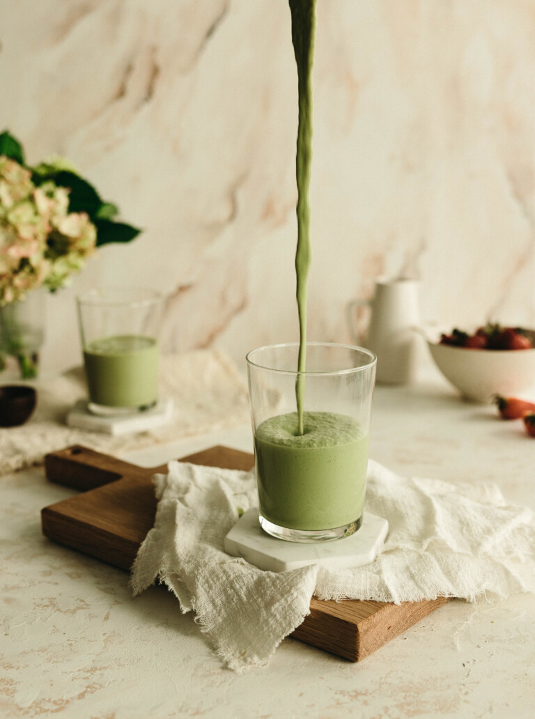 This Strawberry Matcha Smoothie Is the Ultimate Spring Drink