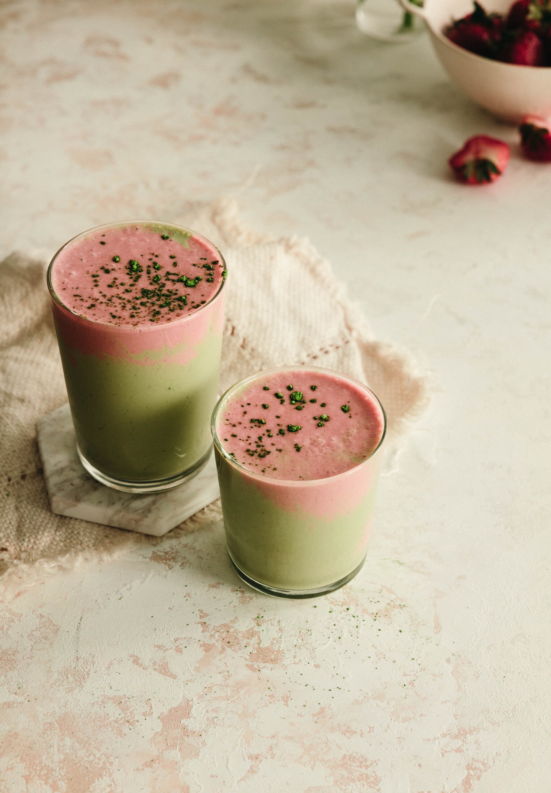 This Strawberry Matcha Smoothie Is the Ultimate Spring Drink