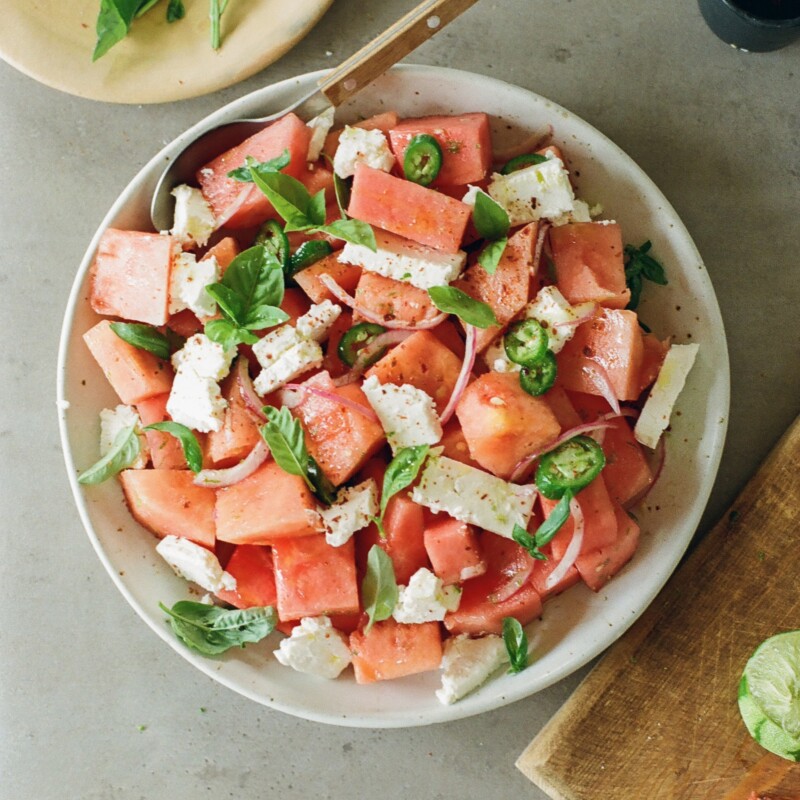A Spicy Watermelon Feta Salad to Celebrate Summer