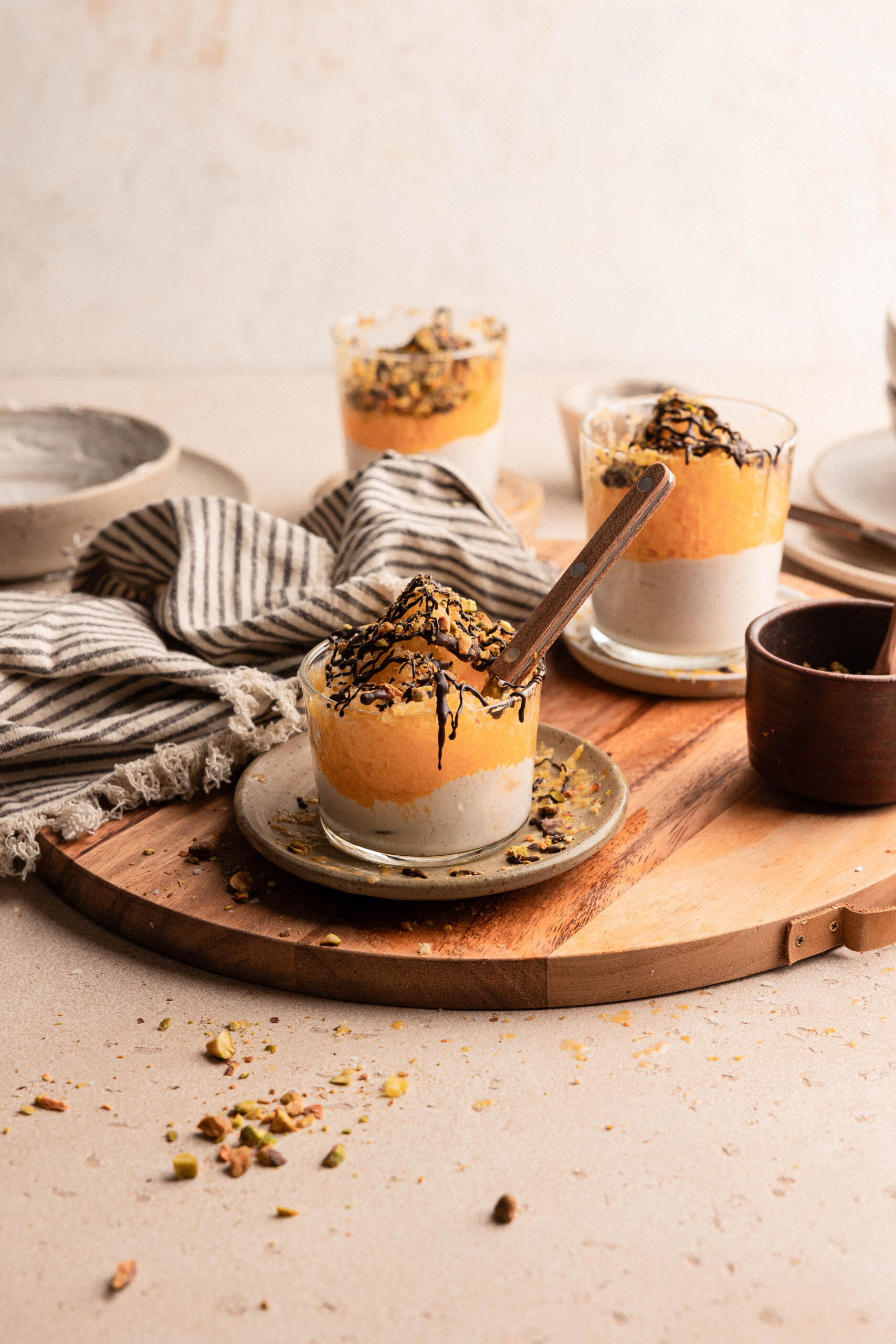 Shaved Frozen Sumo Oranges with Dairy Free Yogurt