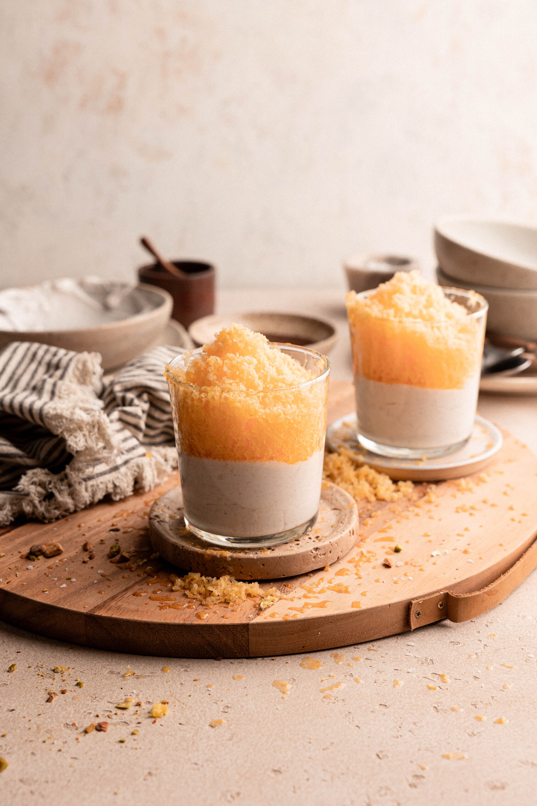 Shaved Frozen Sumo Oranges with Dairy Free Yogurt